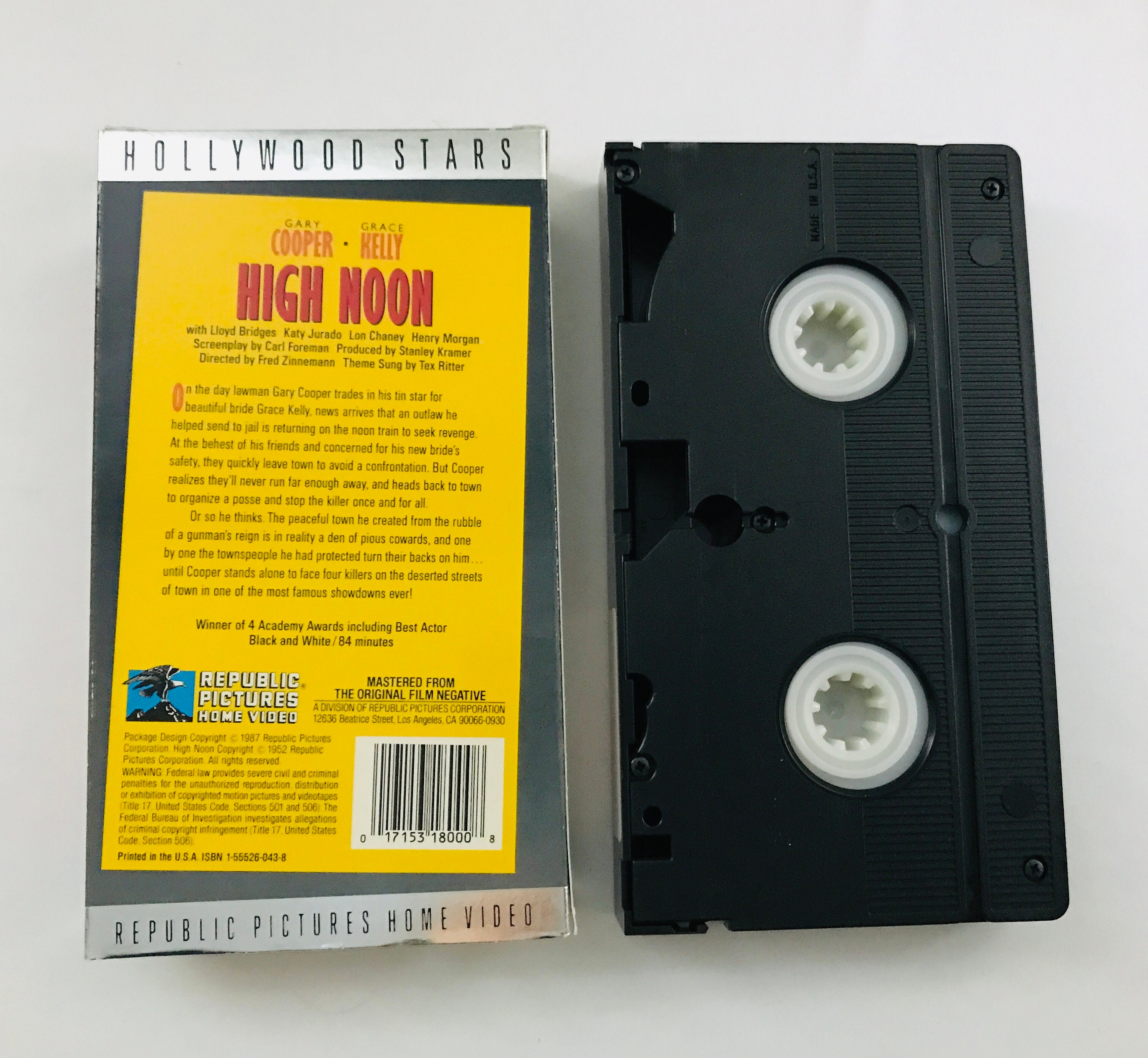 High Noon 1952 Gary Cooper Grace Kelly Tape VCR Movie - Etsy