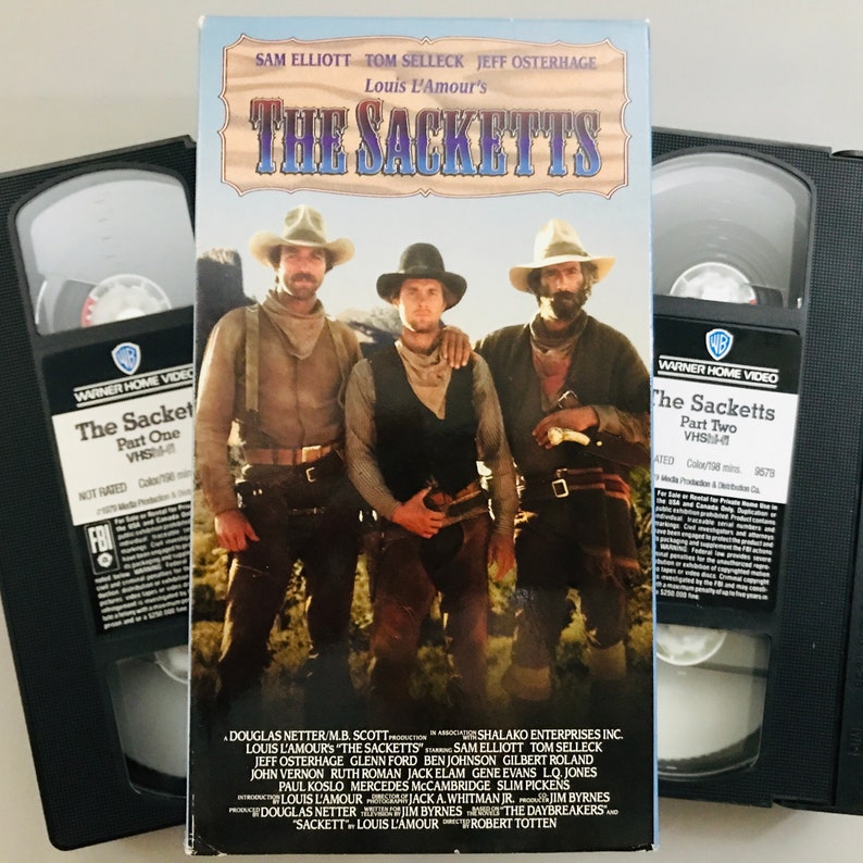 Louis L'amours the Sacketts 1979 VHS (vintage) - Etsy