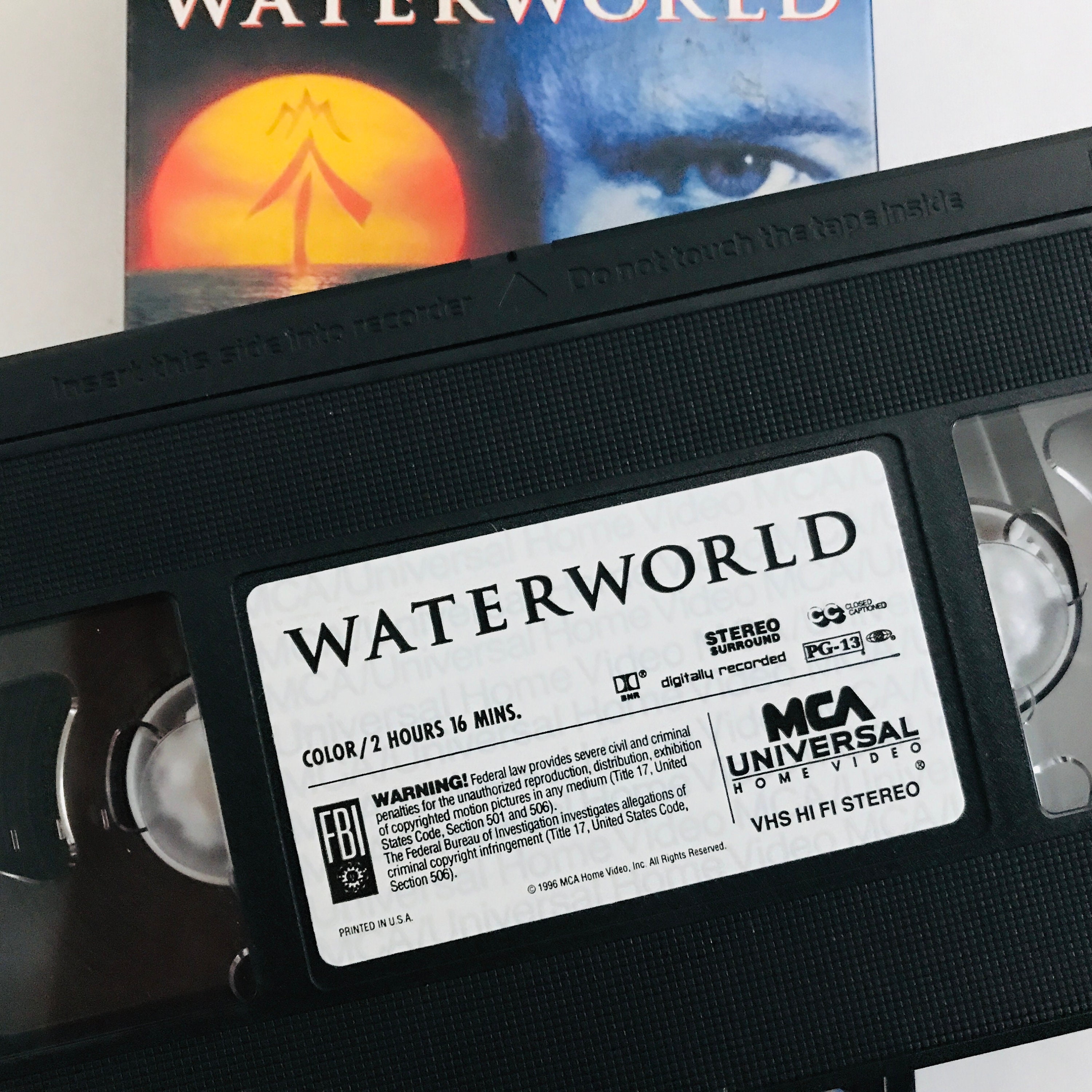 Waterworld, 1995 Kevin Costner, Dennis Hopper Vintage VHS Vcr Tape ...