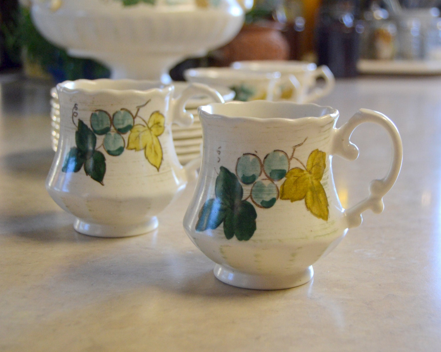 Metlox Vineyard MUG, Vintage California Pottery Poppytrail Vernon ...