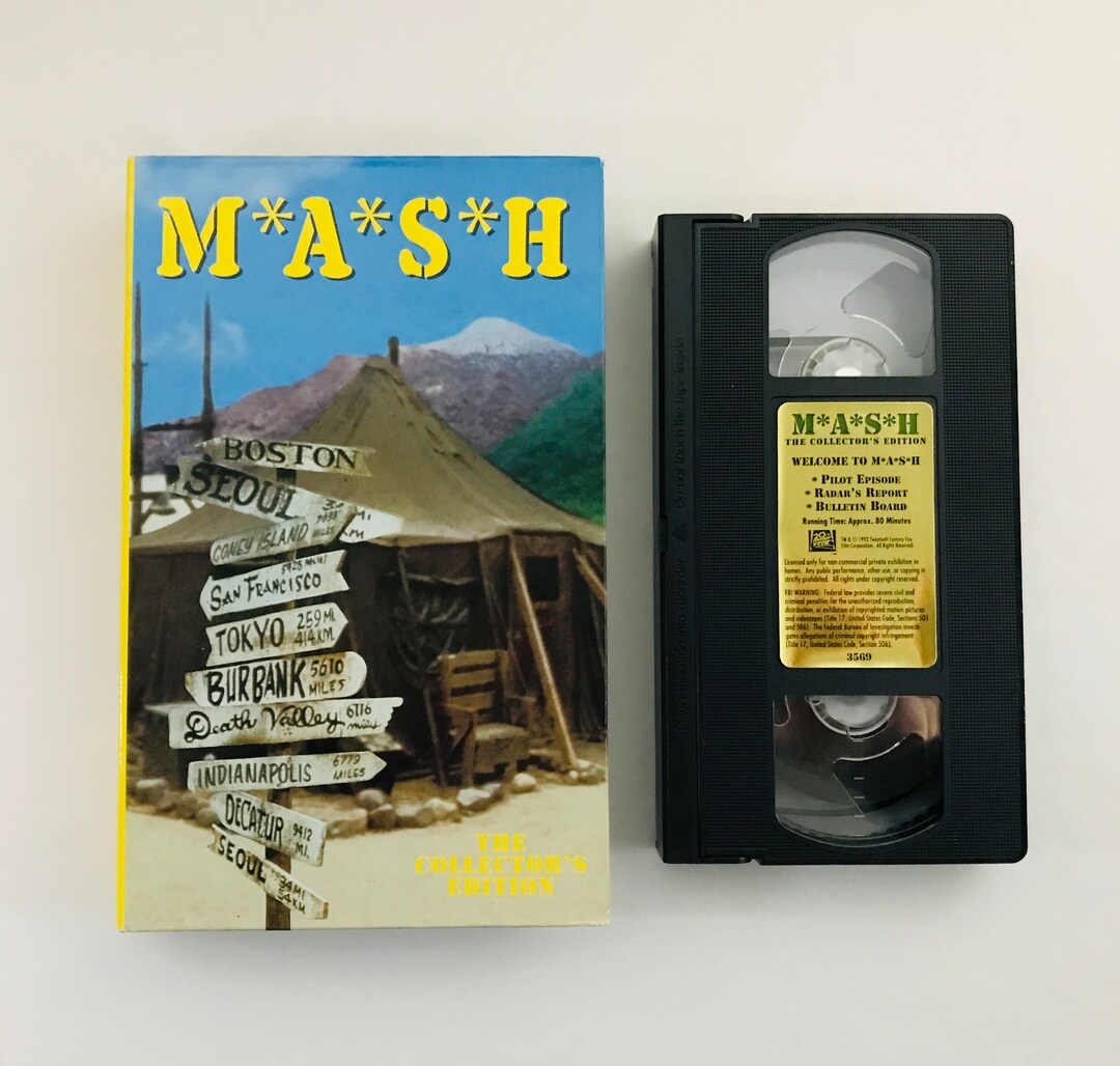 MASH, the Collectors Edition, 1993 Pilot, Radars Report Retro VHS Tape ...