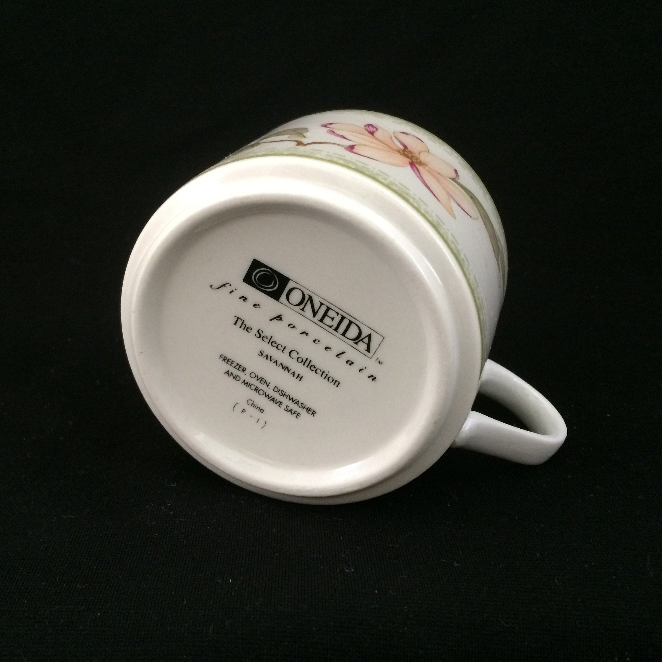 Oneida Savannah FLAT CUP Coffee Hot Cocoa Vintage Floral - Etsy