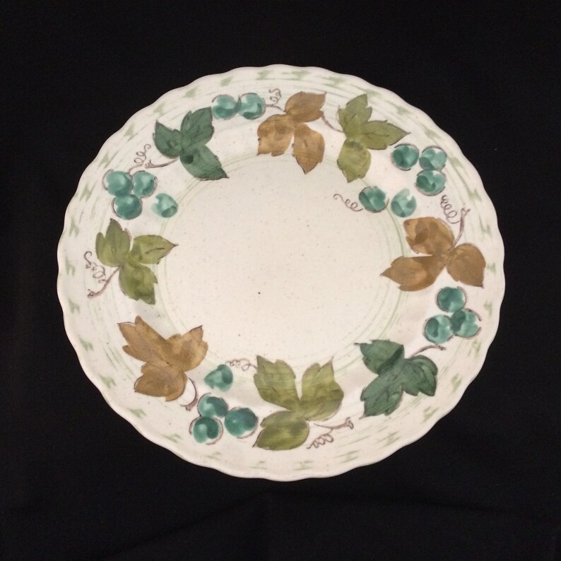 Metlox Vineyard DINNER PLATE, Vintage California Pottery Poppytrail ...