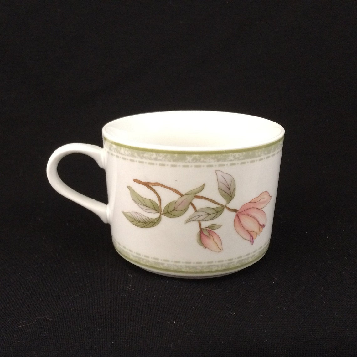 Oneida Savannah FLAT CUP Coffee Hot Cocoa Vintage Floral - Etsy