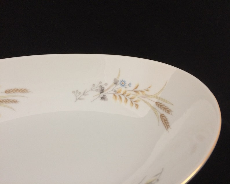 10 Inch OVAL VEGETABLE Fine China of Japan Autumn Wheat Gold - Etsy