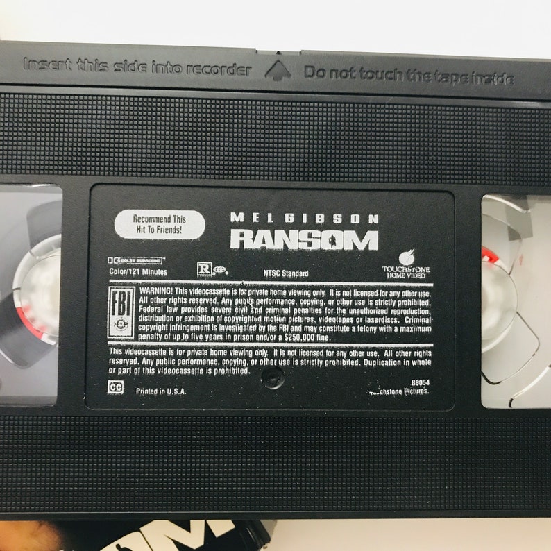 RANSOM 1997 Vintage Vhs Tape VCR Movie Classic Home Video Mel - Etsy