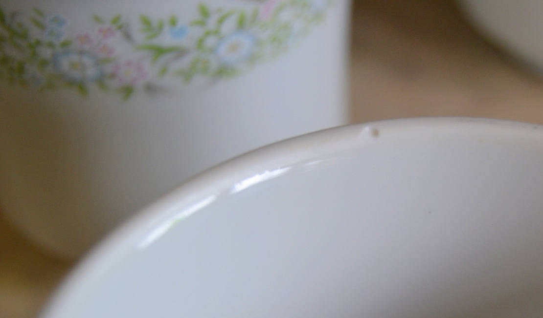 Taihei China, Springtime, FOOTED CUP, Square Shape, Pink & Blue Flowers ...