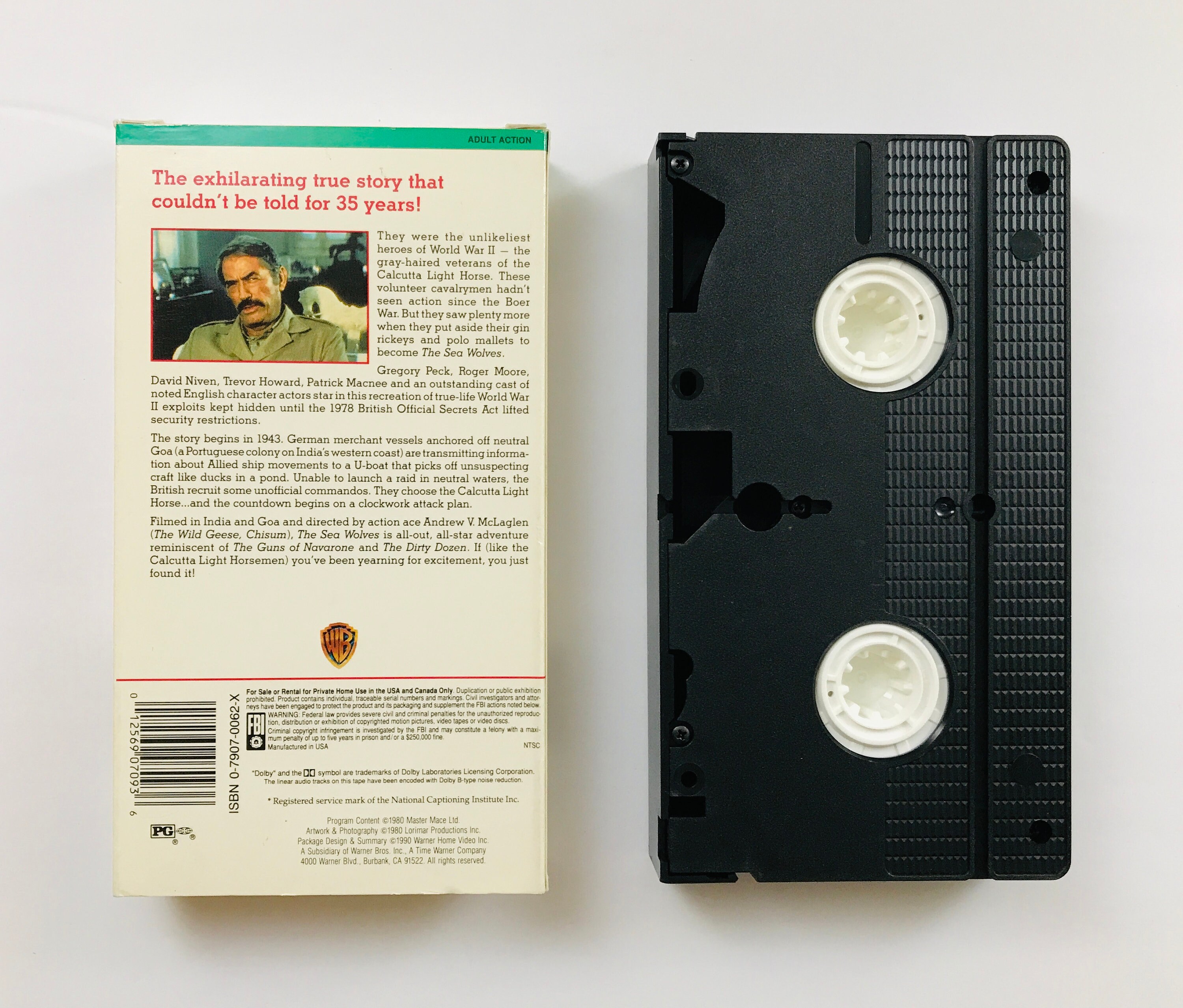 The Sea Wolves, Gregory Peck David Niven Roger Moore 1980 Vintage VHS ...