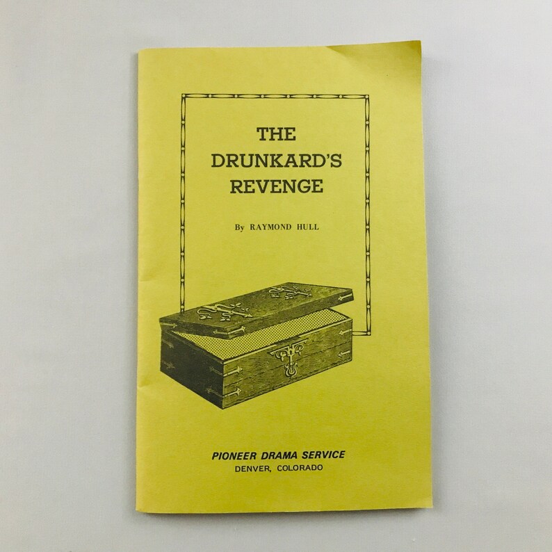 Vintage Script 'the Drunkard's Revenge' by Raymond - Etsy