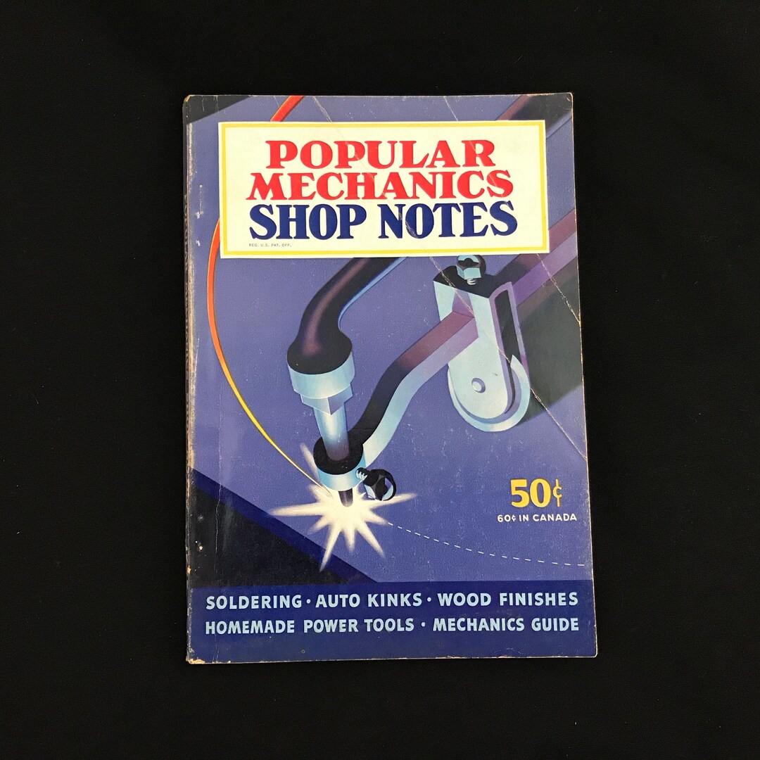 1942 Popular Mechanics Shop Notes Magazine Book Vintage Diy How to ...
