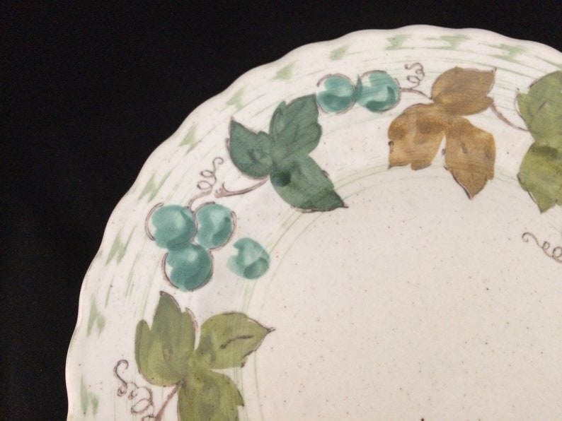 Metlox Vineyard DINNER PLATE, Vintage California Pottery Poppytrail ...
