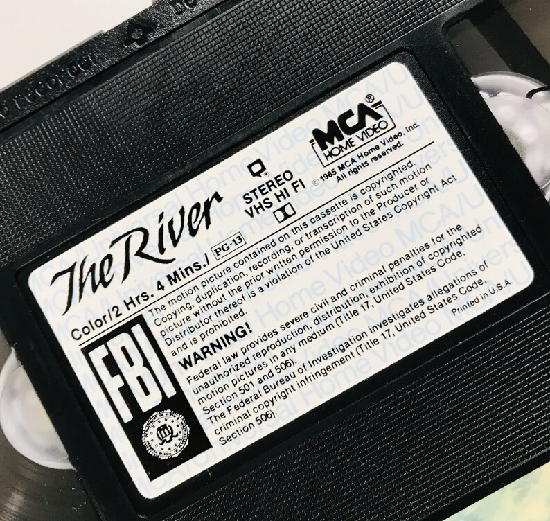 The River 1985 Vintage VHS Tape VCR Movie Classic Home Video - Etsy