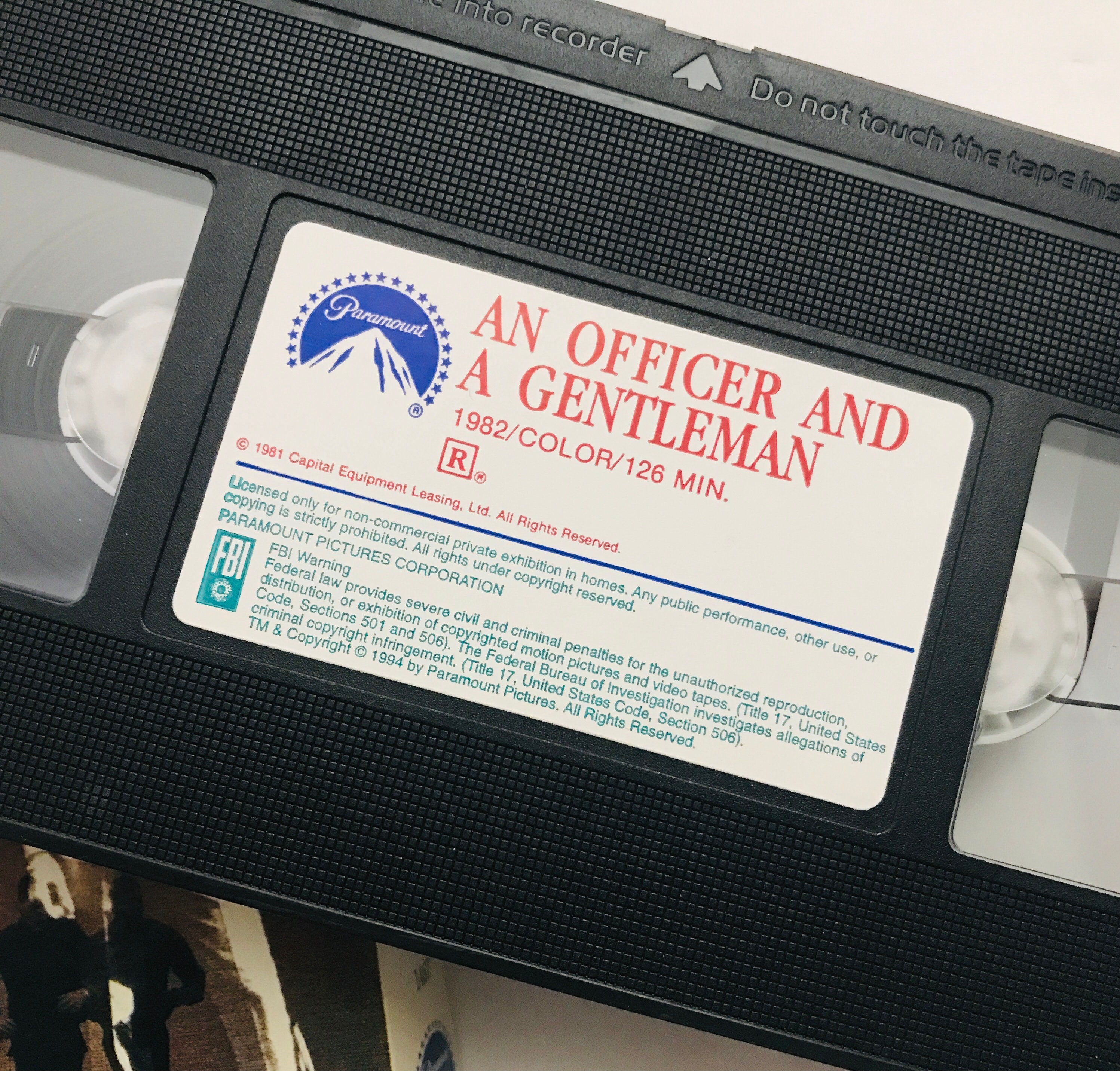 An Officer and a Gentleman, 1982 Vintage Vhs Tape VCR Movie Classic ...