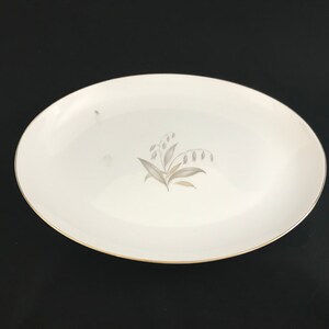 Kaysons Golden Rhapsody 12 Inch OVAL PLATTER Vintage Dishes Japan Gray ...