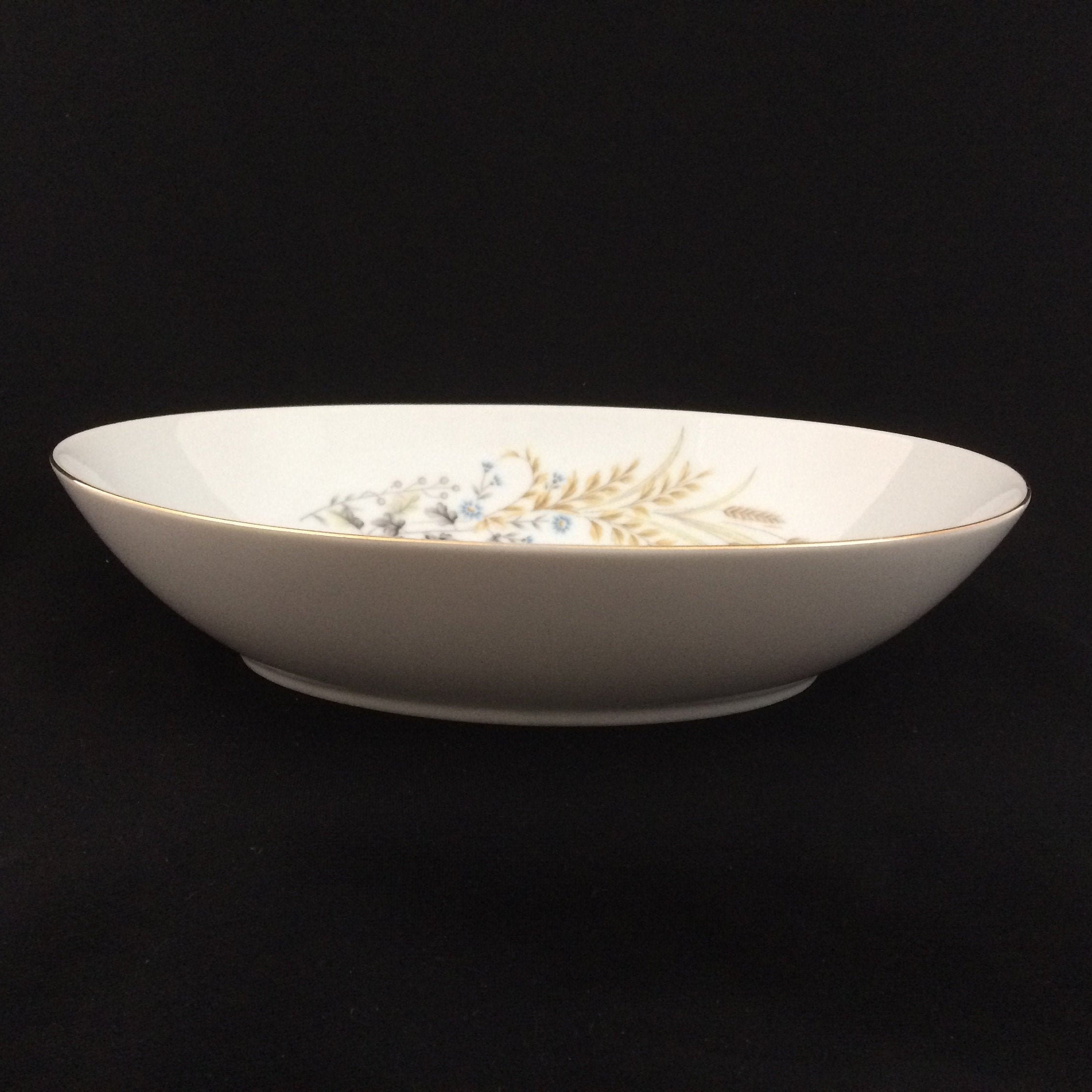 10 Inch OVAL VEGETABLE Fine China of Japan Autumn Wheat Gold - Etsy
