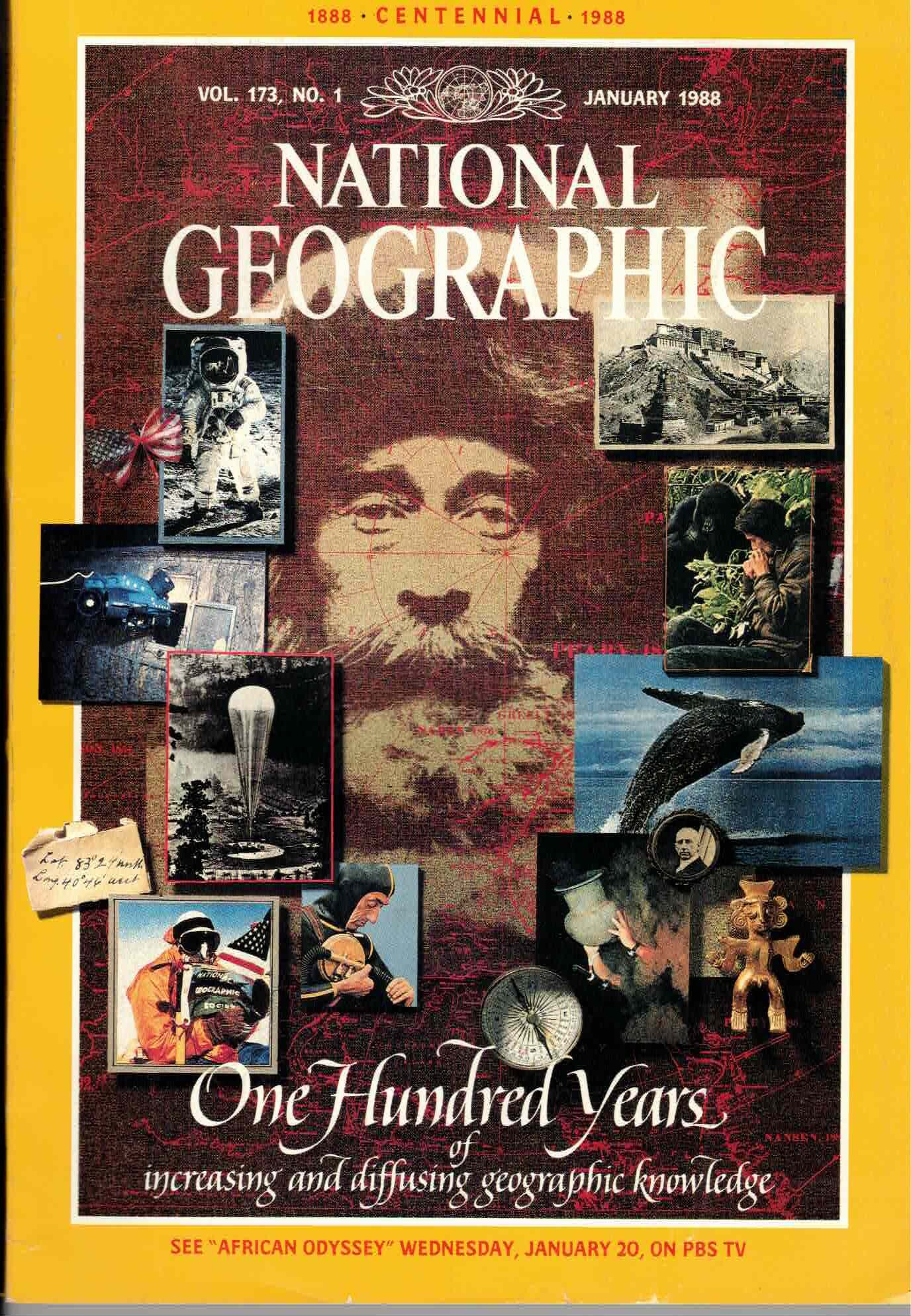 1988 National Geographic Magazine Centennial Issue Collector - Etsy