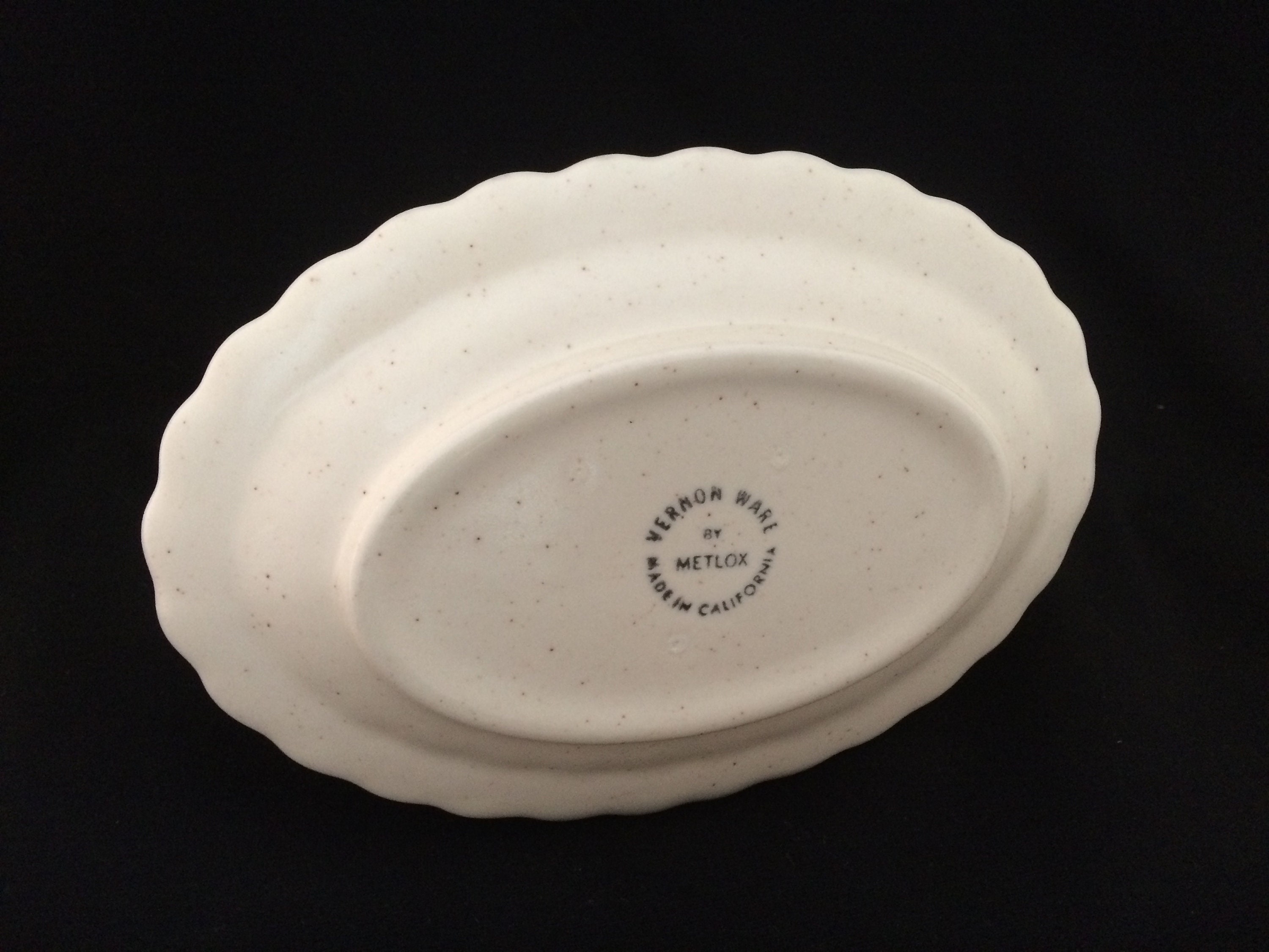 Metlox Vineyard GRAVY BOAT With Attached UNDERPLATE, Vintage California ...