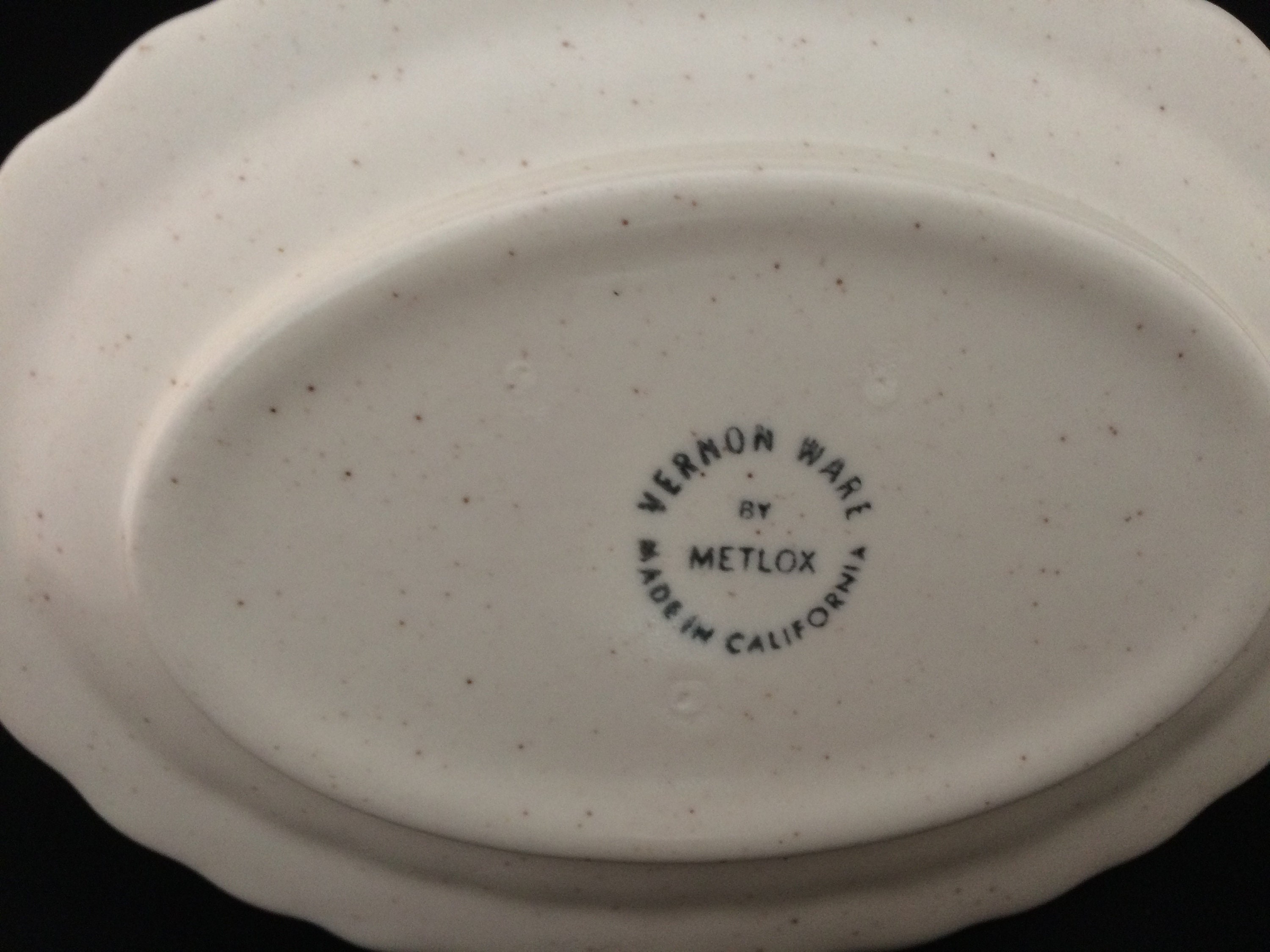 Metlox Vineyard GRAVY BOAT With Attached UNDERPLATE, Vintage California ...