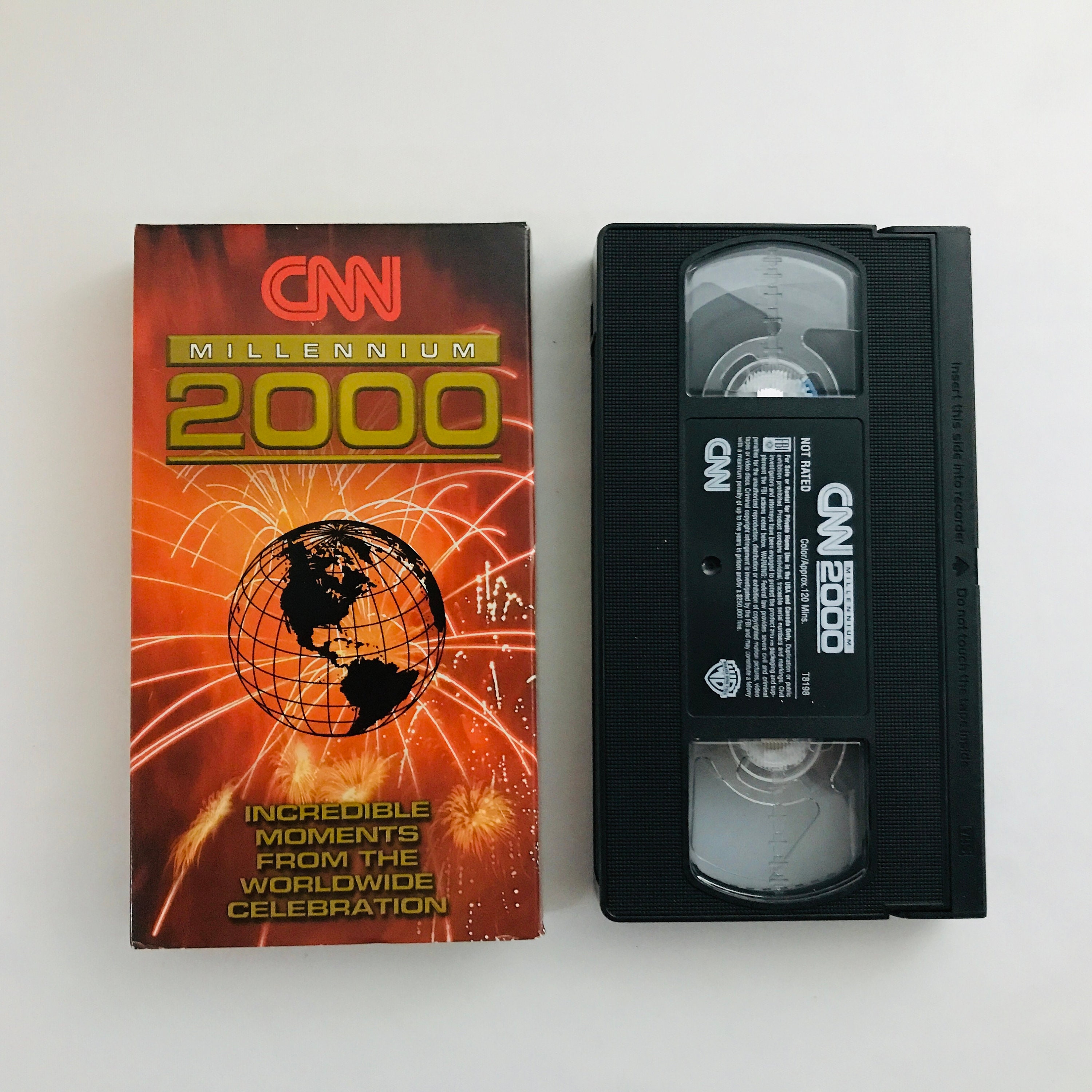 CNN Millennium 2000 Worldwide Celebration Retro VHS Tape VCR Movie ...