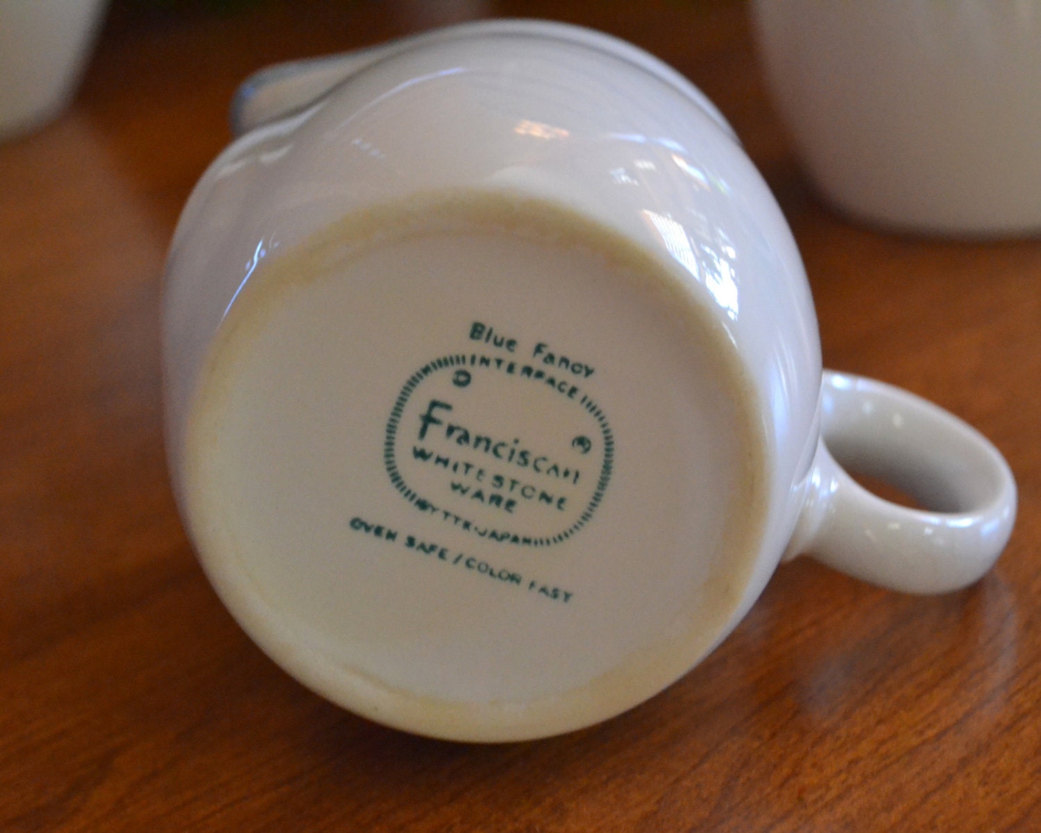 Blue Fancy Franciscan Whitestone Ware CREAMER Shabby Chic - Etsy