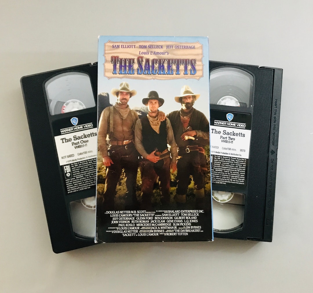 Louis L'amours the Sacketts 1979 VHS (vintage) - Etsy