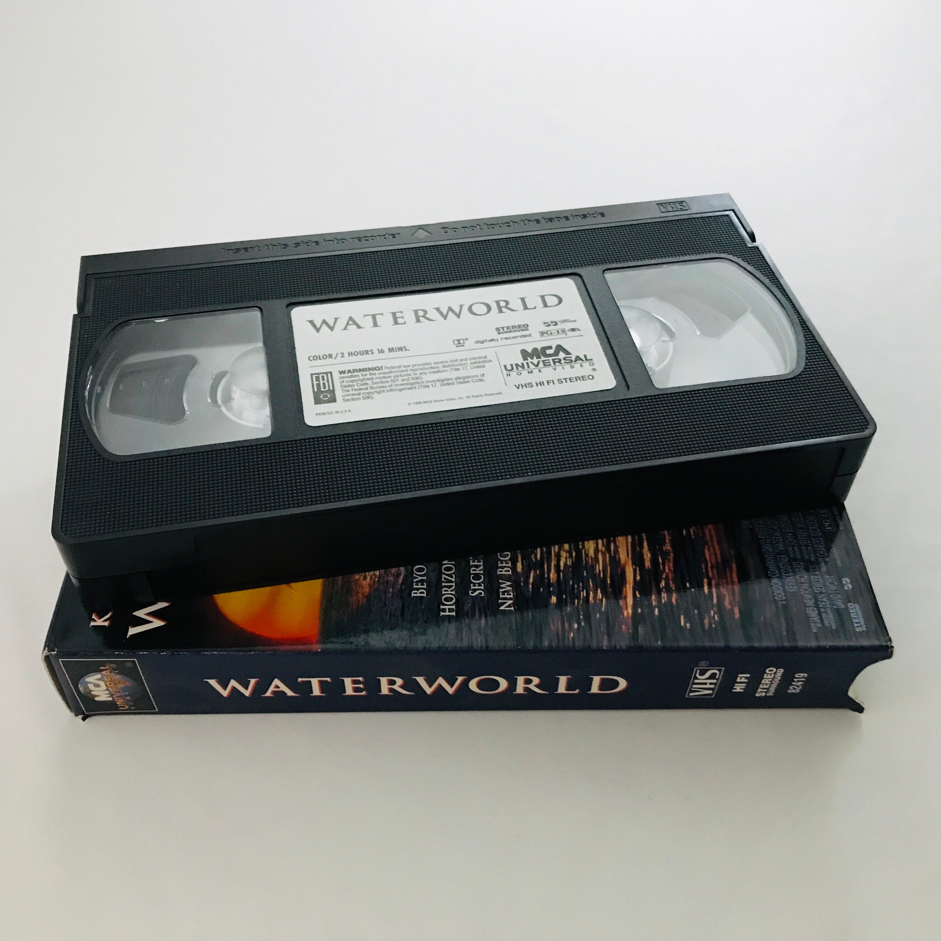 Waterworld, 1995 Kevin Costner, Dennis Hopper Vintage VHS Vcr Tape ...