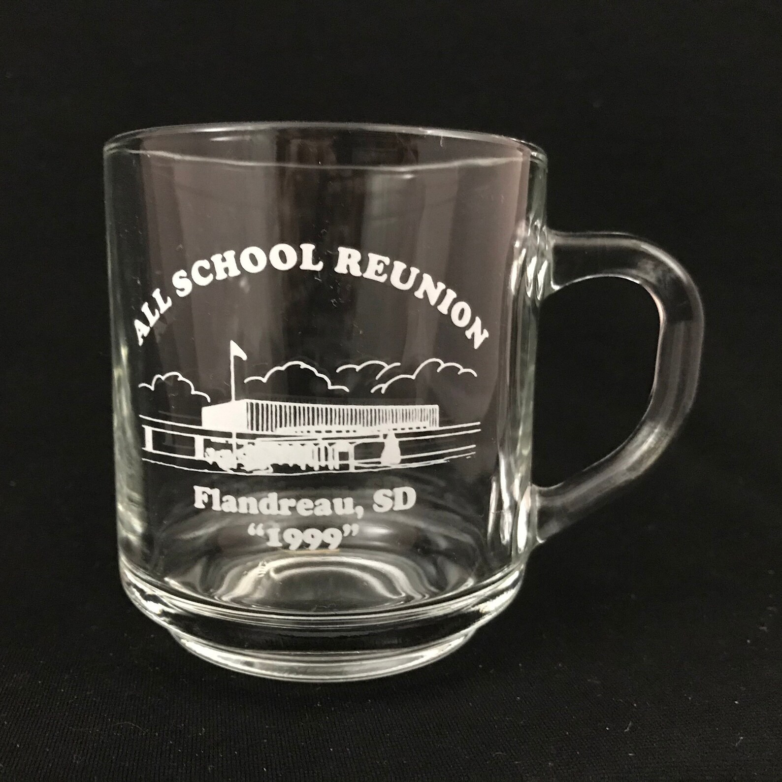 1999 Flandreau All School Reunion MUG Luminarc Glass Coffee - Etsy