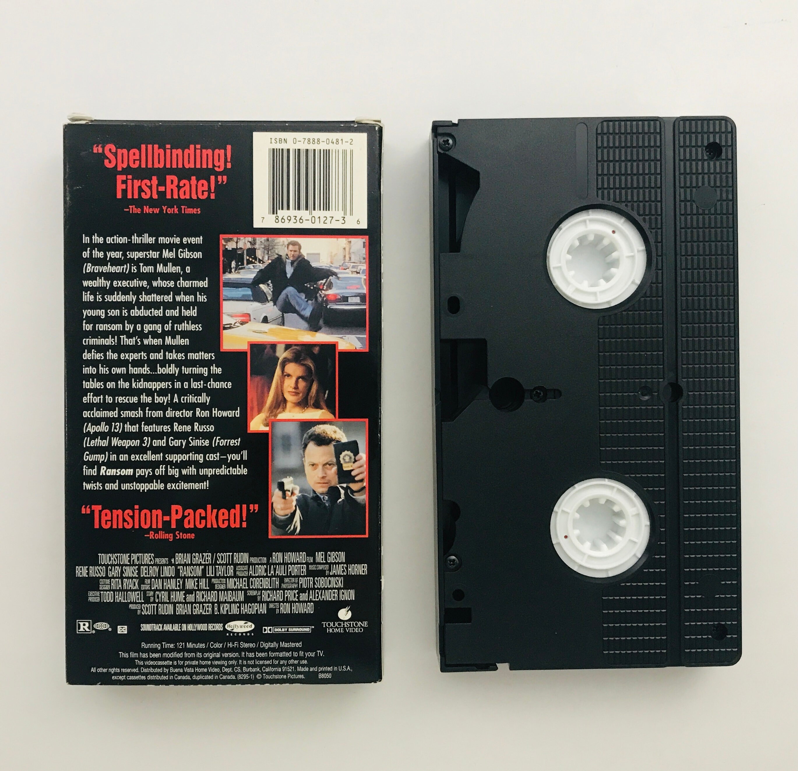 RANSOM, 1997 Vintage Vhs Tape VCR Movie Classic Home Video Mel Gibson ...