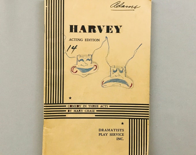 Vintage Script 'harvey' Three Act Comedy by Mary Chase Paperback Book ...