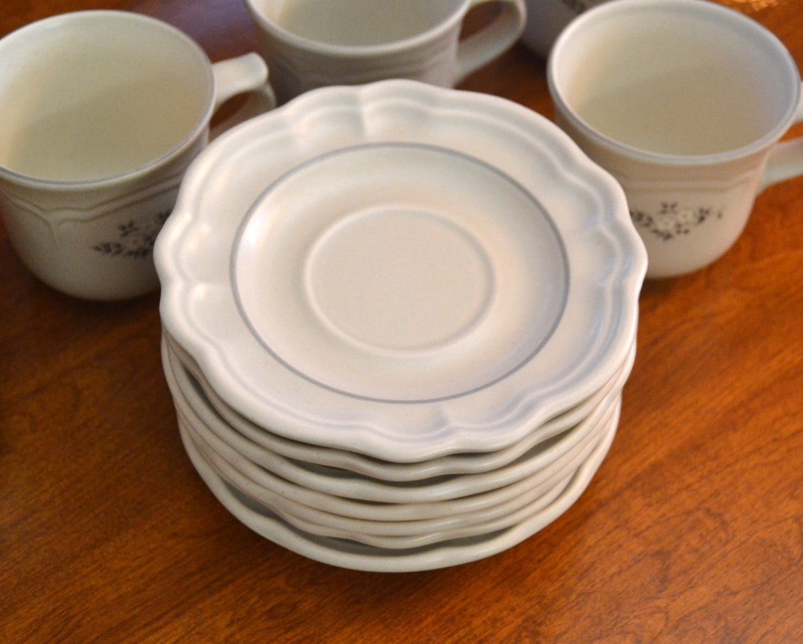 Pfaltzgraff Heirloom, SAUCER, Retro Dinnerware Dishes, Flowers, Vintage ...
