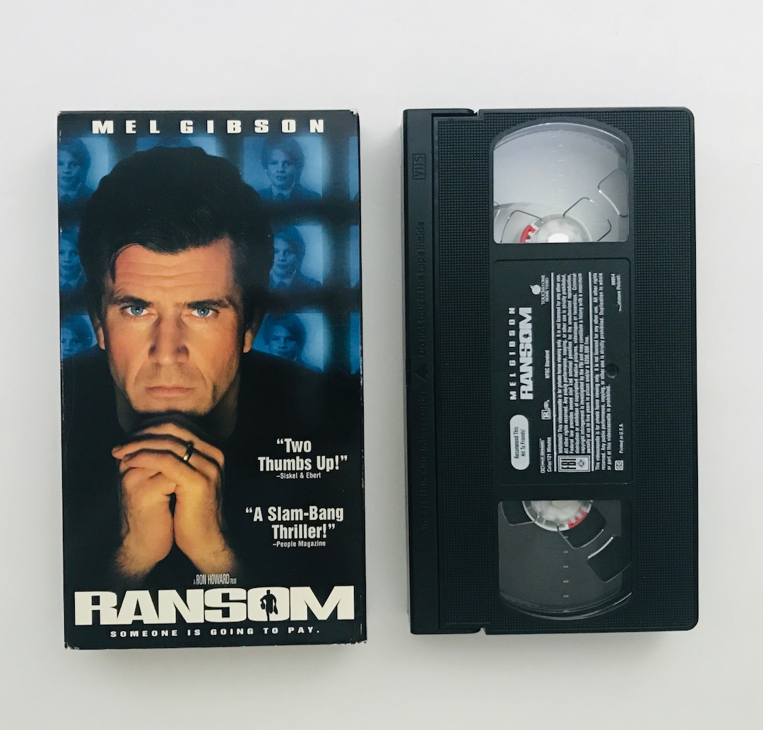 RANSOM, 1997 Vintage Vhs Tape VCR Movie Classic Home Video Mel Gibson ...