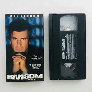 RANSOM, 1997 Vintage Vhs Tape VCR Movie Classic Home Video Mel Gibson ...