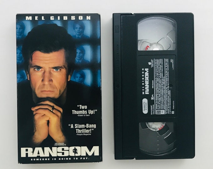 RANSOM, 1997 Vintage Vhs Tape VCR Movie Classic Home Video Mel Gibson ...