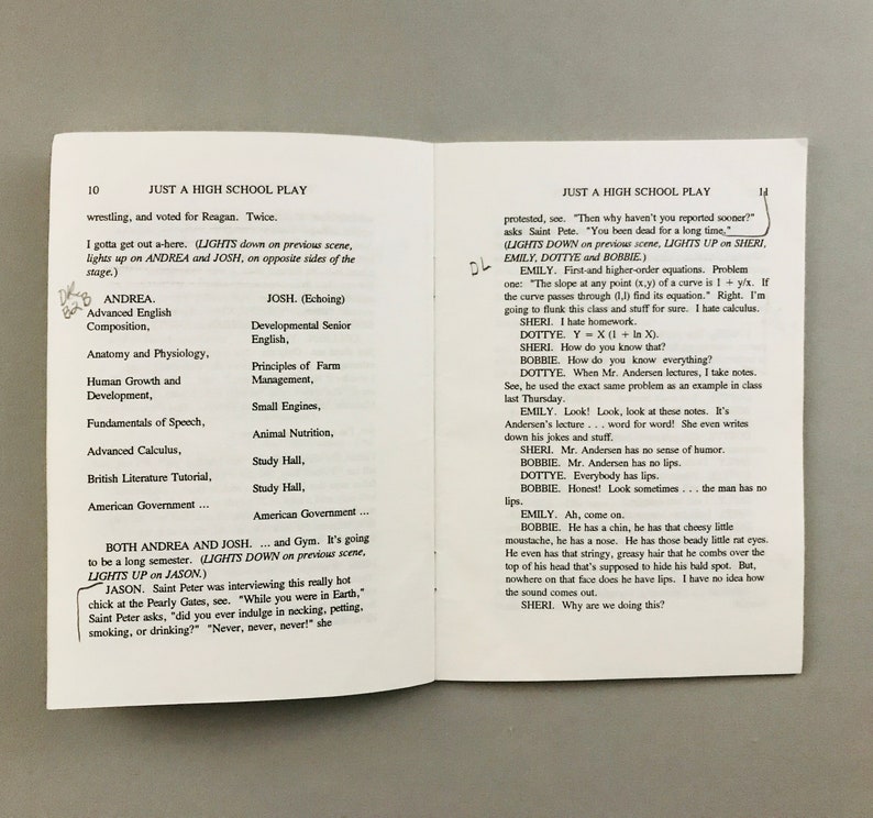 Vintage Script 'just a High School Play' by E Eugene Perry Paperback ...