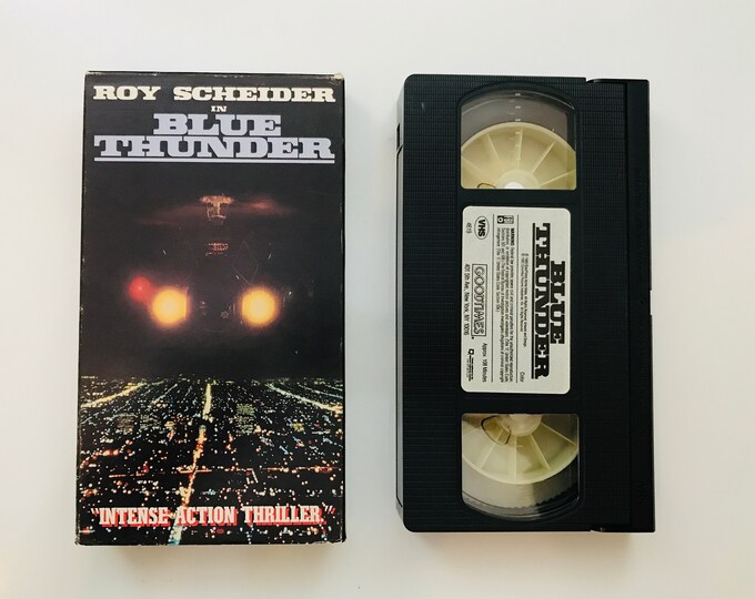 BLUE THUNDER, Roy Schedier 1989 Vintage VHS Tape Vcr Movie Video - Etsy