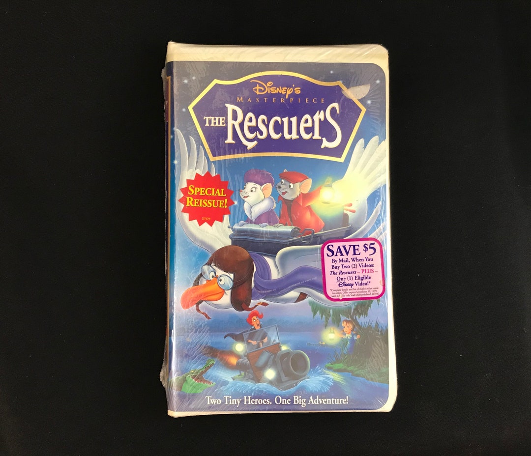 THE RESCUERS Walt Disney Masterpiece Collection VHS Tape Movie Video ...