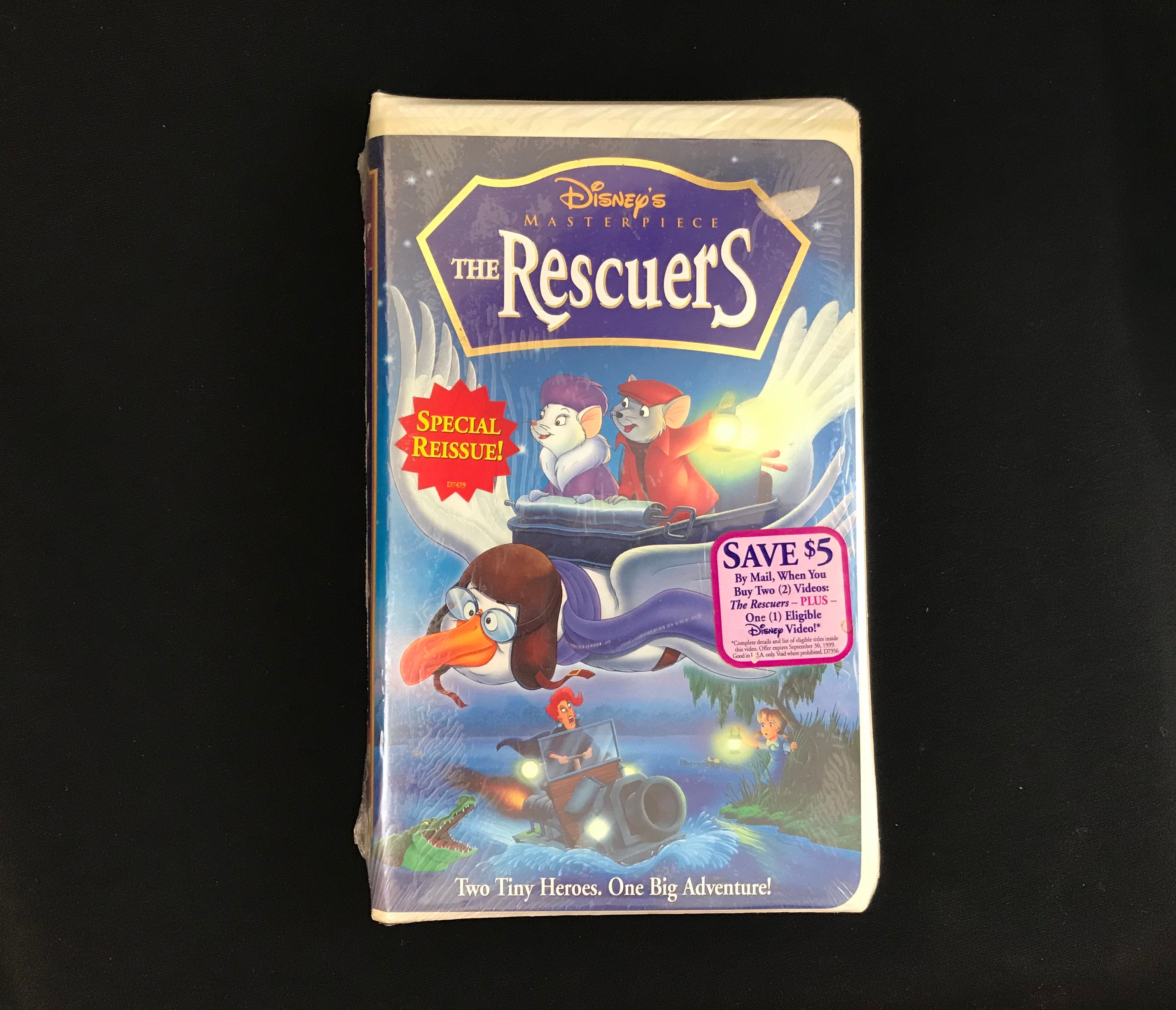 THE RESCUERS Walt Disney Masterpiece Collection VHS Tape Movie Video ...