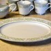 Taihei China, Springtime OVAL SERVING PLATTER Pink and Blue Flowers ...