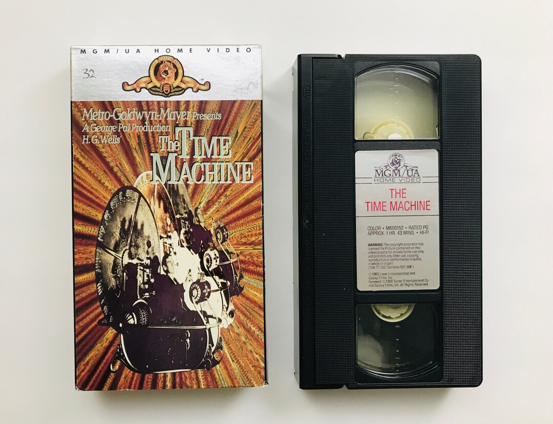 The Time Machine, HG Wells, Filmed 1960, Academy Award Vintage VHS Tape ...