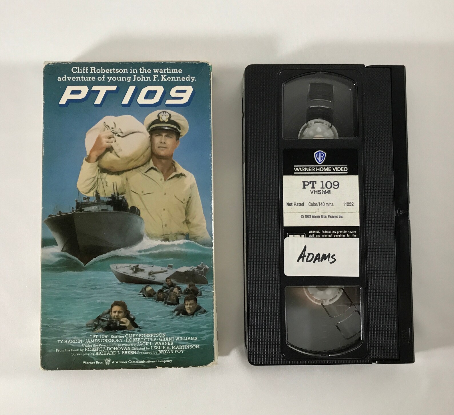 PT 109 1963 Vintage Cliff Robertson Robert Kulp WW2 VHS Tape - Etsy