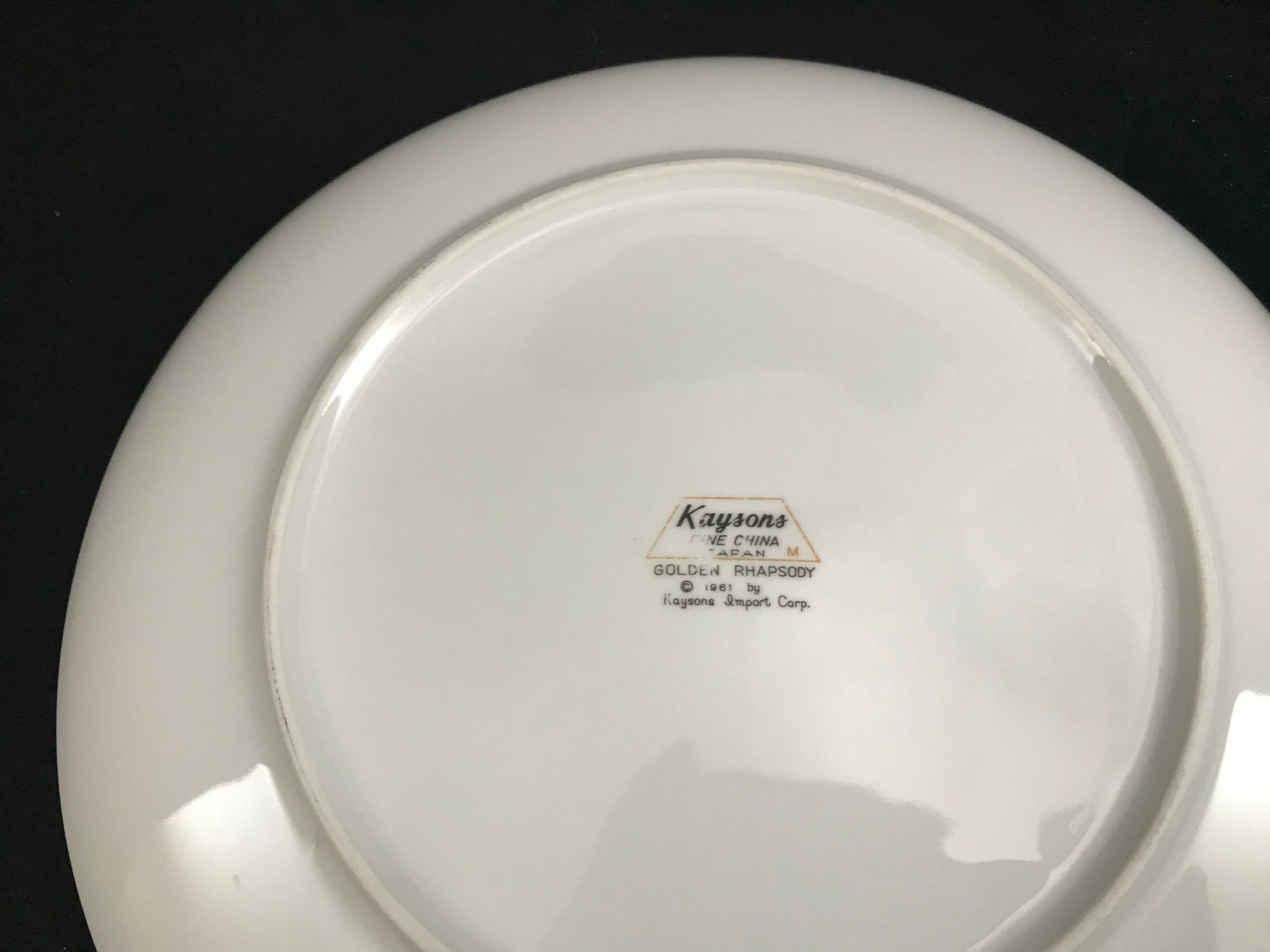 Kaysons Golden Rhapsody DINNER PLATE Vintage Dinnerware Dishes Japan ...