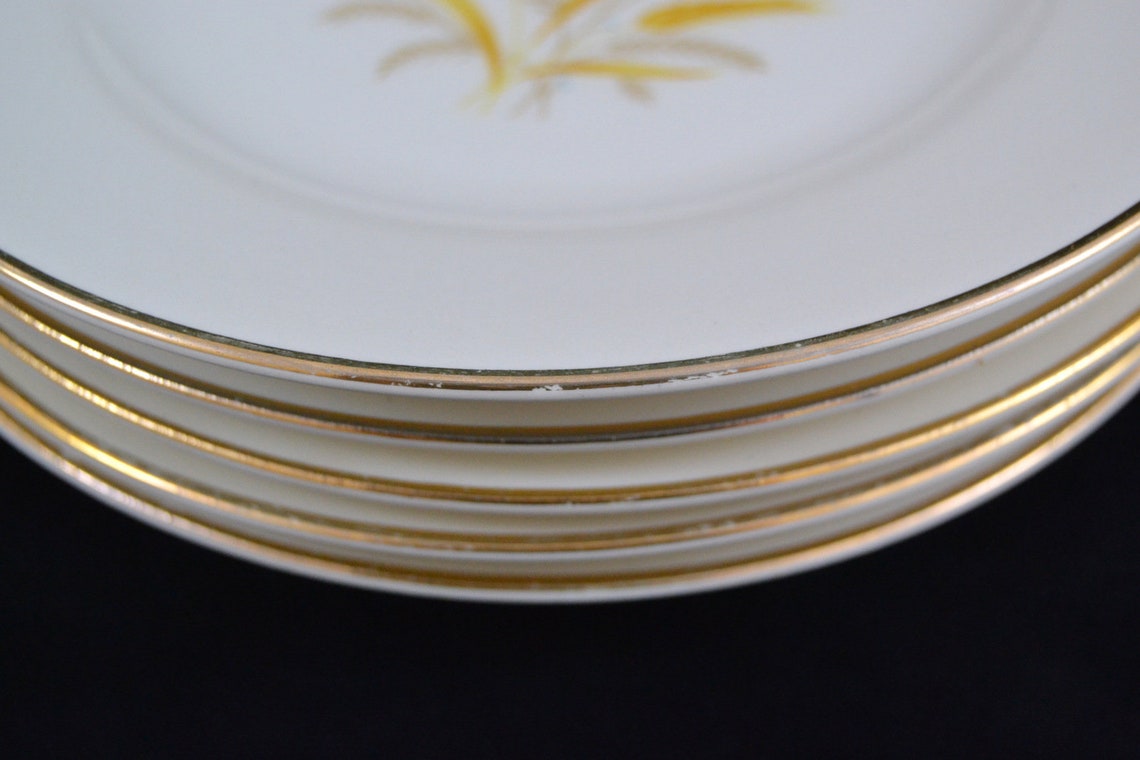 Cunningham & Pickett Golden Harvest BREAD and BUTTER Vintage Dinnerware ...