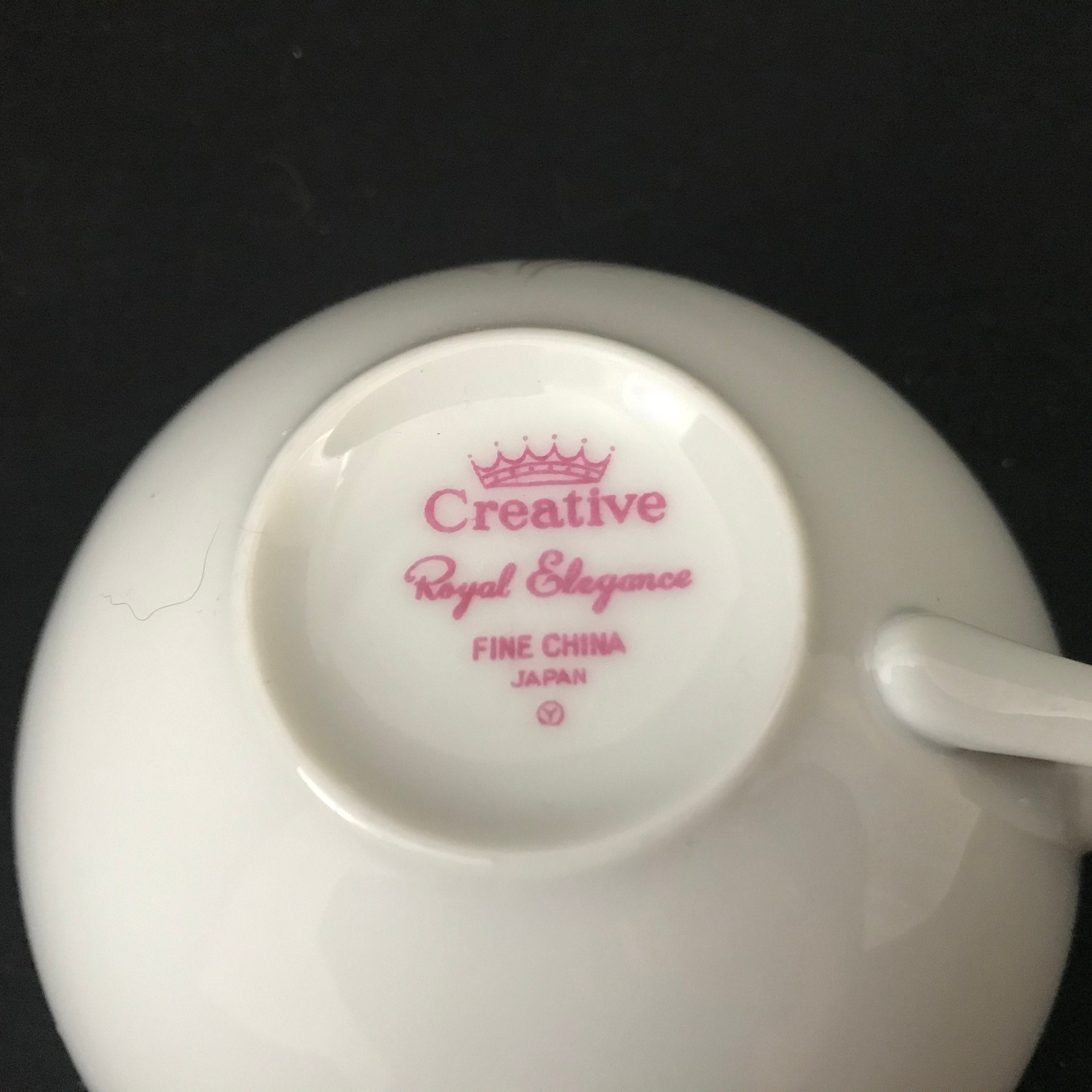 Creative Royal Elegance FLAT CUP Tea Coffee Vintage Dinnerware Dishes ...