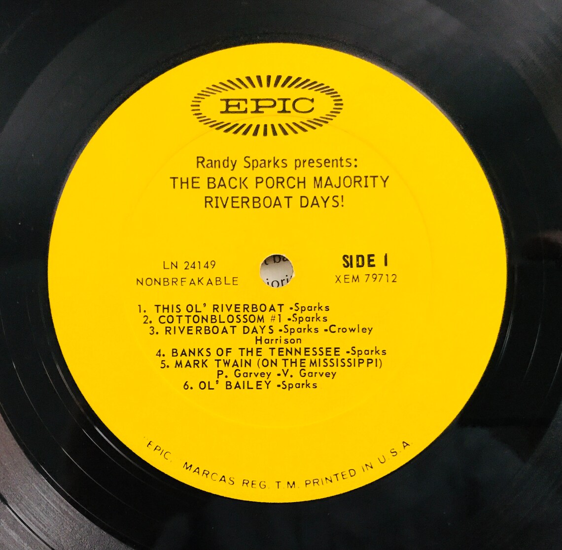 Randy Sparks Back Porch Majority, Riverboat Days 1964 Vintage LP Record ...