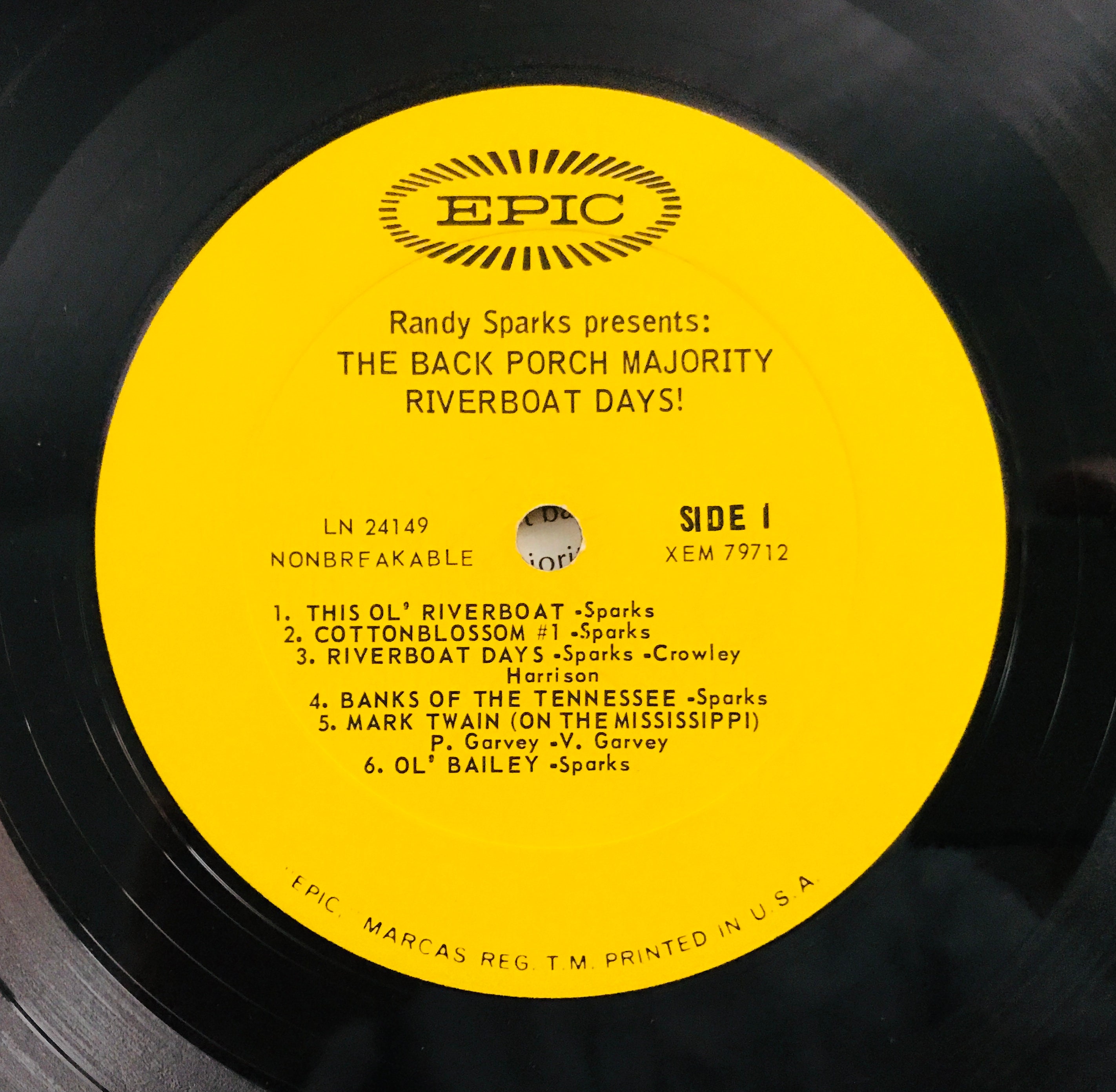 Randy Sparks Back Porch Majority, Riverboat Days 1964 Vintage LP Record ...