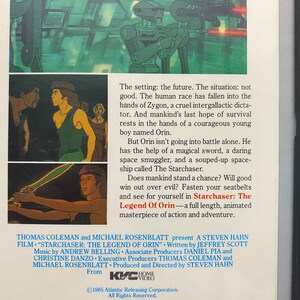 STARCHASER the Legend of Orin, 1985 Vintage Science Fiction Animated ...