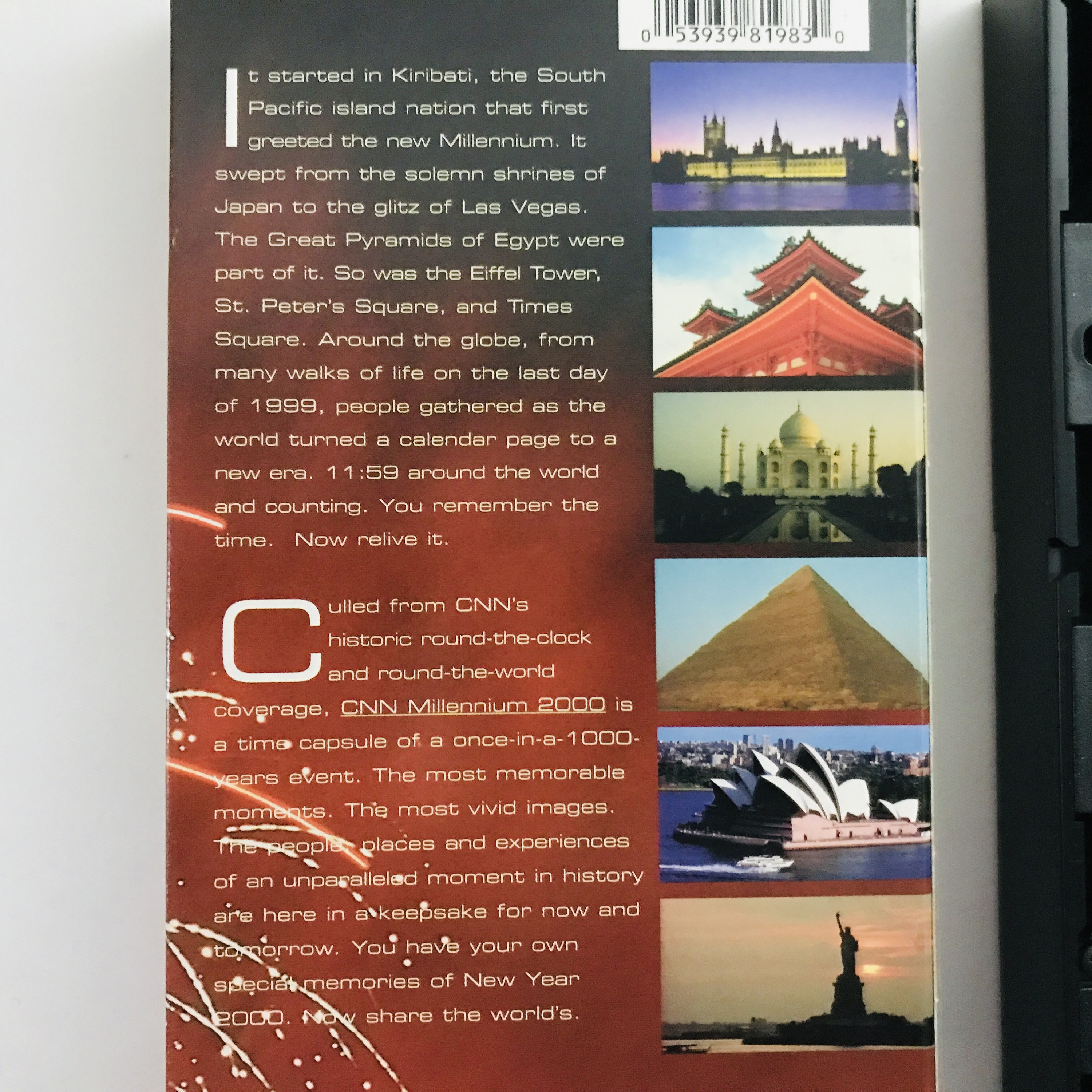 CNN Millennium 2000 Worldwide Celebration Retro VHS Tape VCR Movie ...