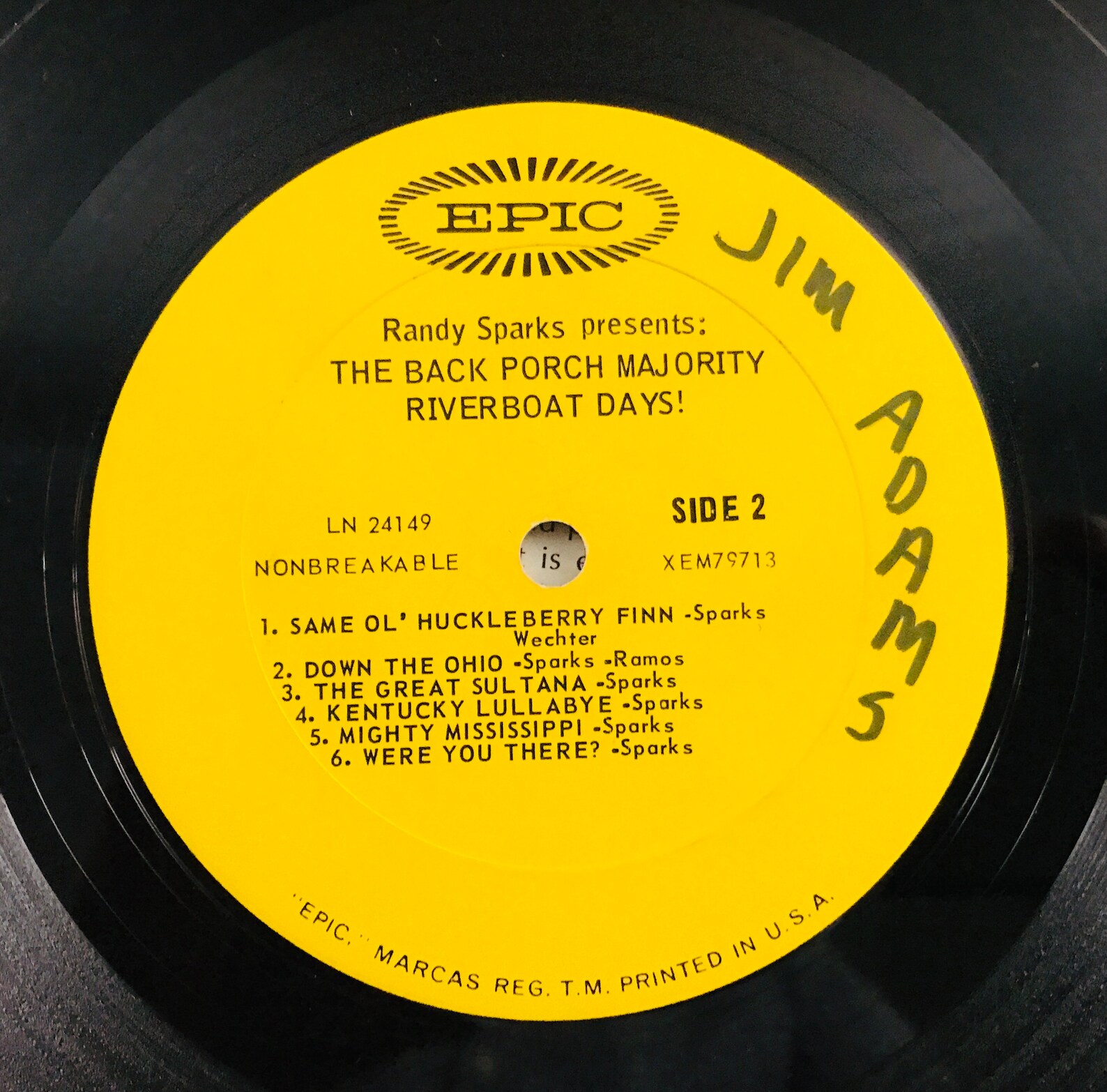 Randy Sparks Back Porch Majority, Riverboat Days 1964 Vintage LP Record ...