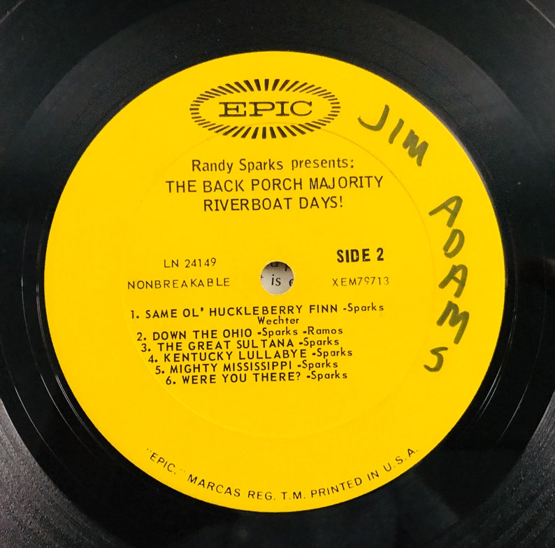 Randy Sparks Back Porch Majority, Riverboat Days 1964 Vintage LP Record ...