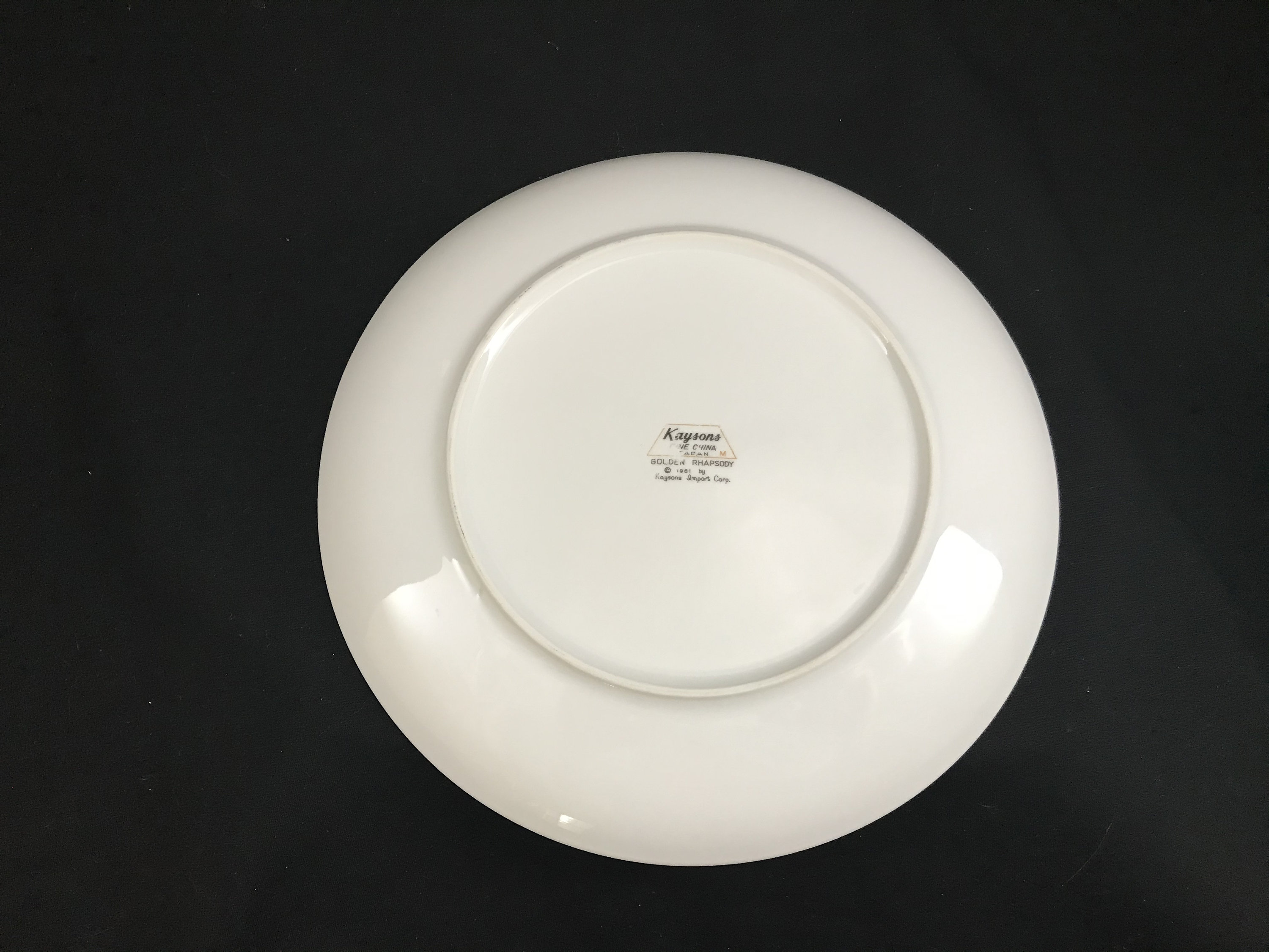 Kaysons Golden Rhapsody DINNER PLATE Vintage Dinnerware Dishes Japan ...